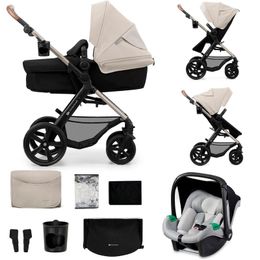 Kinderkraft Kombi-Kinderwagen &raquo;MOOV 2 3IN1&laquo; 27 kg mit EVA-R&auml;dern beige Einheitsgr&ouml;&szlig;e Kombi-Kinderwagen