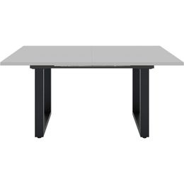 M&auml;usbacher Esstisch Esstisch ausziehbar auf 210 cm, eckige Tischform, Gestell U-Form grau B/H/T: 210cm x 75cm x 90cm, Synchronauszug