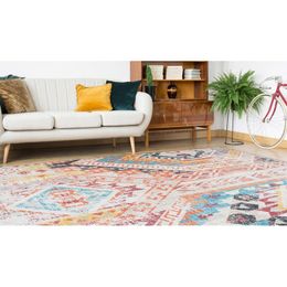 Arte Espina Teppich &raquo;Indiana 200&laquo; rechteckig 10 mm H&ouml;he Vintage Optik, Wohnzimmer bunt Baumwolle, Polyester B : 80cm 1 Stk., 10mm, L: 150cm