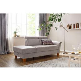 OTTO home Recamiere &raquo;Conville&laquo; incl. Kopfteilverstellung, Federkern, wahlweise mit Bettkasten braun 100% Polyester B/H/T: 194cm x 84cm x 93cm, 