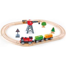 HAPE Spielzeug-Eisenbahn &raquo;Eisenbahn-Set Fracht&laquo; bunt Einheitsgr&ouml;&szlig;e Spielzeug-Eisenbahn