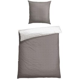 Schiesser Bettw&auml;sche &raquo;Millie aus weicher Baumwolle mit filigranen Bl&uuml;ten&laquo; 2 Stk. MADE IN GREEN by OEKO-TEX grau Renforc&eacute;, Obermaterial: 100% Baumwolle B/L: 