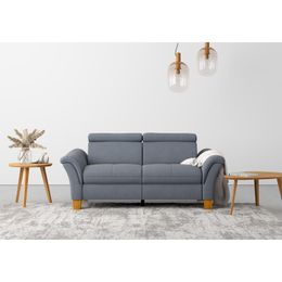 OTTO home 2,5-Sitzer &raquo;Lindgren&laquo; wahlweise mit TV-Funktion, links oder beidseitig, Kopfteilverstellung blau 100% Polyester B/H/T: 185cm x 84cm x 93cm, 