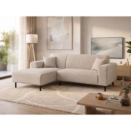 OTTO home Ecksofa &raquo;ARROS L-Form mit Wellenunterfederung, Ma&szlig;e B/T/H: 235/163/81 cm&laquo; incl. Zierkissen, mit Recamiere rechts/links bestellbar, auch in 