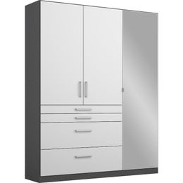 Rauch Dreht&uuml;renschrank &raquo;Kleiderschrank Schrank Garderobe Garderobenschrank HOMBURG&laquo; mit Spiegel, oberer Schubkasten mit Einteilung MADE IN GERMANY 