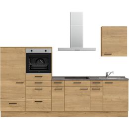 Nobilia K&uuml;chenzeile &raquo;"Structura I", NEU: individuell anpassbar mit gratis Profi-Beratung&laquo; vormontiert, Breite 300 cm, Ausrichtung w&auml;hlbar, wahlw. mit 