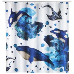 Wenko Duschvorhang &raquo;Aquaris&laquo; Breite 180 cm H&ouml;he 200 cm bunt Polyester B/H: 180cm x 200cm