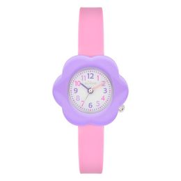 s.Oliver Damen s.Oliver Quarzuhr &raquo;Flower Power&laquo; Armbanduhr, Silikonarmband, Kinderuhr, M&auml;dchen, analog Einheitsgr&ouml;&szlig;e