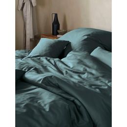 Irisette Bettw&auml;sche &raquo;Premium Satin Bettw&auml;sche Paris&laquo; 2 Hochwertige Premium Bettw&auml;sche gr&uuml;n Mako-Satin, Obermaterial: 100% Baumwolle B/L: 155cm x 220cm, 1 Stk.,