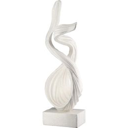 Casablanca by Gilde Skulptur &raquo;Skulptur Abstrakt Liposo&laquo; wei&szlig; Kunstharz B/H/T: 15cm x 46,5cm x 15cm