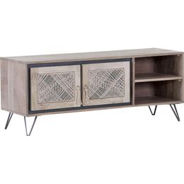 GUTMANN FACTORY Lowboard Kommode, Breite 130 cm beige B/H/T: 130cm x 50cm x 40cm, Mango, 2 Stk.