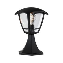 Paulmann Pollerleuchte &raquo;Classic Curved 280mmmax. 12W 230V Klar, Schwarz E27 Kunststoff&laquo; E27 1 Stk. IP44 schwarz 1, H: 28cm, 1 Stk.