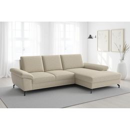Sit & More sit&more Ecksofa &raquo;Chelsea L-Form, B: 264 cm, mit Armteil-& Sitztiefenverstellung&laquo; optional Schlaffunktion und Bettkasten beige 100% Polyester B/H/T: 