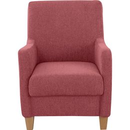 Home Affaire Sessel &raquo;Palmera, B: 70 cm&laquo; mit Federkern lila 100% Polyester;Struktur (100% Polyester);Luxus-Microfaser in Lederoptik (100% Polyester) 