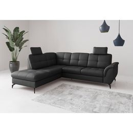 Sit & More sit&more Ecksofa &raquo;Zora&laquo; B/H/T: 212cm, NaturLEDER , Ottomane links, ohne Bett,ohne Bettkasten