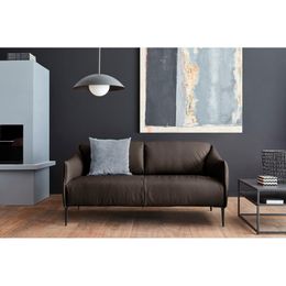 W.Schillig 2,5-Sitzer &raquo;sally Designsofa, Loungesofa, bequem, schmale Armlehnen, Breite 174cm&laquo; mit Metallf&uuml;&szlig;en in Schwarz pulverbeschichtet, Breite 174