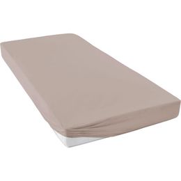Primera Spannbettlaken &raquo;"Max - Der Teamplayer"&laquo; FAMILIENHELD mit einem sicheren und komfortablen Schutz grau Jersey, Obermaterial: 100% Baumwolle B/L: 70cm x 