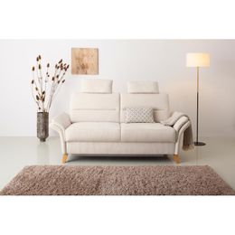 OTTO home 3-Sitzer &raquo;Westerland&laquo; Federkern-Polsterung. wahlweise mit Armlehnfunktion beige 100% Polyester B/H/T: 186cm x 90cm x 89cm, Luxus-Microfaser 