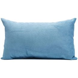 G&ouml;zze Dekokissen &raquo;Capri Cord&laquo; blau Polyester B/L: 30cm x 50cm, 1 Stk.