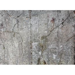 Livingwalls living walls Fototapete &raquo;Designwalls Old Concrete&laquo; glatt Vlies, Wand, Schr&auml;ge, Decke grau Vlies B/L: 3,5m x 2,55m