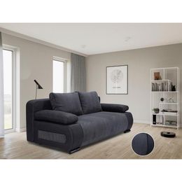 Collection AB Schlafsofa &raquo;Moritz B: 200 cm, Liegefl. 142x200 cm&laquo; grau 100%Polyester B/H/T: 200cm x 85cm x 98cm, Cord Strukturstoff