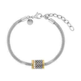 Tom Tailor Damen Tom Tailor Armband mit Zirkonia (synth.) 20cm, Edelstahl