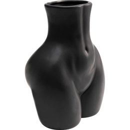 KARE Tischvase &raquo;Vase Donna&laquo; schwarz Keramik, Steingut B/H/T: 16cm x 21,5cm x 12cm