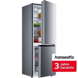 Hanseatic K&uuml;hl-/Gefrierkombination &raquo;HKGK14349DI&laquo; 143 cm hoch 49,5 cm breit inkl. 3 Jahre Herstellergarantie silber