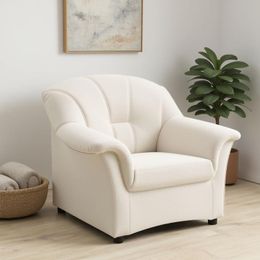 DOMO collection Sessel &raquo;FLORES 92x82 cm, hochwertig & besonders komfortabel&laquo; whlw. mit Federkern (nicht bei Microfaser PRIMABELLE -Struktur) beige 100