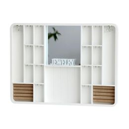 MyFlair Deko-Wandregal wei&szlig; MDF B/H/T: 60cm x 45cm x 5cm, 20 Stk.