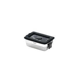 R&ouml;sle R&Ouml;SLE Aufbewahrungssystem &raquo;Snack-Set FLEXX 2GO 0,25 L eckig&laquo; silber Edelstahl 18/10 B/H/L: 8,6cm x 5,5cm x 13,3cm