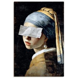 Artland Wandbild &raquo;M&auml;dchen mit dem Perlenohrring und Papier&laquo; Bilder von Frauen 1 Stk. tlg. als Alubild, Leinwandbild, Poster, Wandaufkleber in verschied. 