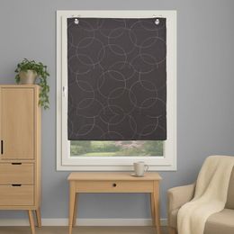 Home Wohnideen Magnetrollo &raquo;ADALIA&laquo; mit Hakenaufh&auml;ngung ohne Bohren und Schrauben bestickt Obermaterial: 100% Polyester 130cm, Hakenaufh&auml;ngung, 90cm