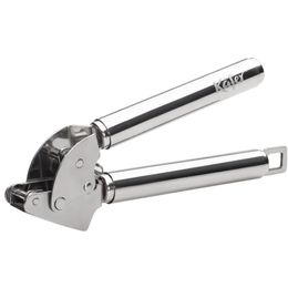 Feinkost K&auml;fer Knoblauchpresse &raquo; K&uuml;chenpresse mit Klapp-Sieb&laquo; Knoblauchpresse aus Edelstahl, 360 g, mit Klapp-Sieb, sp&uuml;lfreundlich silber Edelstahl 18/10 