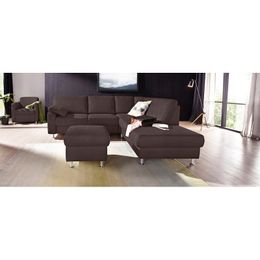 Sit & More sit&more Hocker &raquo;Belfort&laquo; mit Stauraumfach braun Luxus-Microfaser (90% Polyester, 10% Polyamid);Flachgewebe (100% Polyester);Luxus-Microfaser ALTARA 