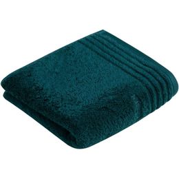 Vossen Handtuch &raquo;Vienna Style Supersoft&laquo; Supersoft Baumwolle blau Webfrottier, Baumwolle B/L: 60cmx110cm, 2 Stk., Webfrottier