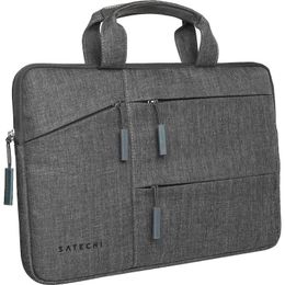 Satechi Laptop-H&uuml;lle &raquo;Water-Resistant Laptop Carrying Case + Pockets 15"&laquo; Notebook 38,1 cm (15 Zoll) grau Kunstfaser Schlichtes und hochwertiges Design