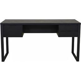 Jahnke Schreibtisch &raquo;LOOP D 150&laquo; Schreibtisch, Eiche-Optik, 3 Schubk&auml;sten, Metallrahmen, B:152,4 cm B/H/T: 152,4cm x 76,2cm x 60cm