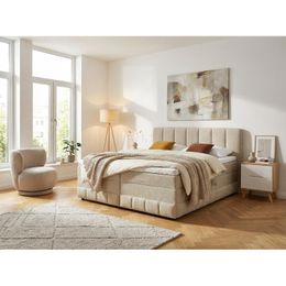 OTTO home Boxbett &raquo;LIKELY, Polsterbett mit Bettkasten, inkl. Taschenfederkernmatratze H3&laquo; mit Kaltschaumtopper, Strukturstoff-Bezug, 140x200 & 180x200