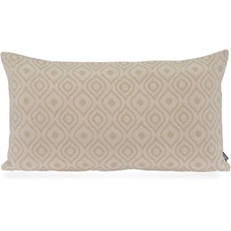 HOCK Dekokissen &raquo;Greta&laquo; Sofakissen inkl. F&uuml;llung, 70x40cm, Dekokissen, gemustert, wei&szlig; beige wei&szlig; Obermaterial: 43% Polyester, 37% Polyacryl, 20% Baumwolle