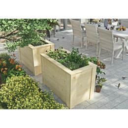 Konifera Hochbeet BxTxH: 104x59x70 cm beige Holzwerkstoff B/H/T: 104cm x 70cm x 59cm