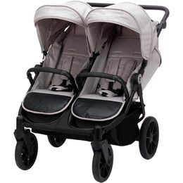 fillikid Zwillingsbuggy &raquo;Duette, grau&laquo; 22 kg auch als Geschwisterwagen verwendbar; nur 75 cm breit Einheitsgr&ouml;&szlig;e Zwillingsbuggy