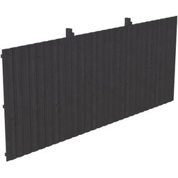 Skan Holz Carport-R&uuml;ckwand aus Deckeschalung 20x120mm grau Holzwerkstoff B/H/T: 550cm x 220cm