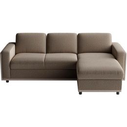Sit & More sit&more Ecksofa &raquo;Cordoba&laquo; wahlweise mit Schlaffunktion und Bettkasten oder Stauraum 100% Polyester B/H/T: 236cm x 85cm x 161cm, Soft clean, Recamiere
