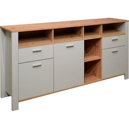 M&auml;usbacher Sideboard &raquo;Nele&laquo; Breite 193 cm grau B/H/T: 193cm x 92cm x 44cm, 2 Stk.