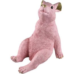 AM Design Dekofigur &raquo;Hase "Sternengucker"&laquo; Osterdeko aus Polyresin, in ros&eacute; oder wei&szlig; rosa Polyresin B/H/T: 0cm x 0cm x 0cm