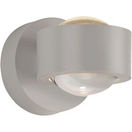 JUST LIGHT LED Wandleuchte &raquo;AKKU-CHIA&laquo; LED-Board 1 Stk. Warmwei&szlig; Akkubetrieben inkl. USB-Ladekabel, 5 Stufen Dimmung + Timerfunktion 2, &Oslash; 9cm H: 9cm, 