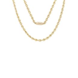 Firetti Damen Goldkette &raquo;Schmuck Geschenk Gold 585, Kordelkette, Soprano, facettiert&laquo; gold 45, Gelbgold 585, B: 4mm