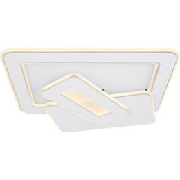 Globo LIGHTING Deckenleuchte &raquo;KIQUE&laquo; LED-Modul 1 Stk. warmwei&szlig; - kaltwei&szlig; Deckenlampe Wohnzimmer-Leuchte Schlafzimmer-Leuchte Flur K&uuml;che H: 6,8cm, 1 