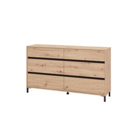 Home Affaire Kommode &raquo;Marron, Sideboard mit Schubk&auml;sten, vielseitig einsetzbar&laquo; in 2 Breiten 80 und 157 cm, mit ger&auml;umigen Schubladen schwarz B/H/T: 